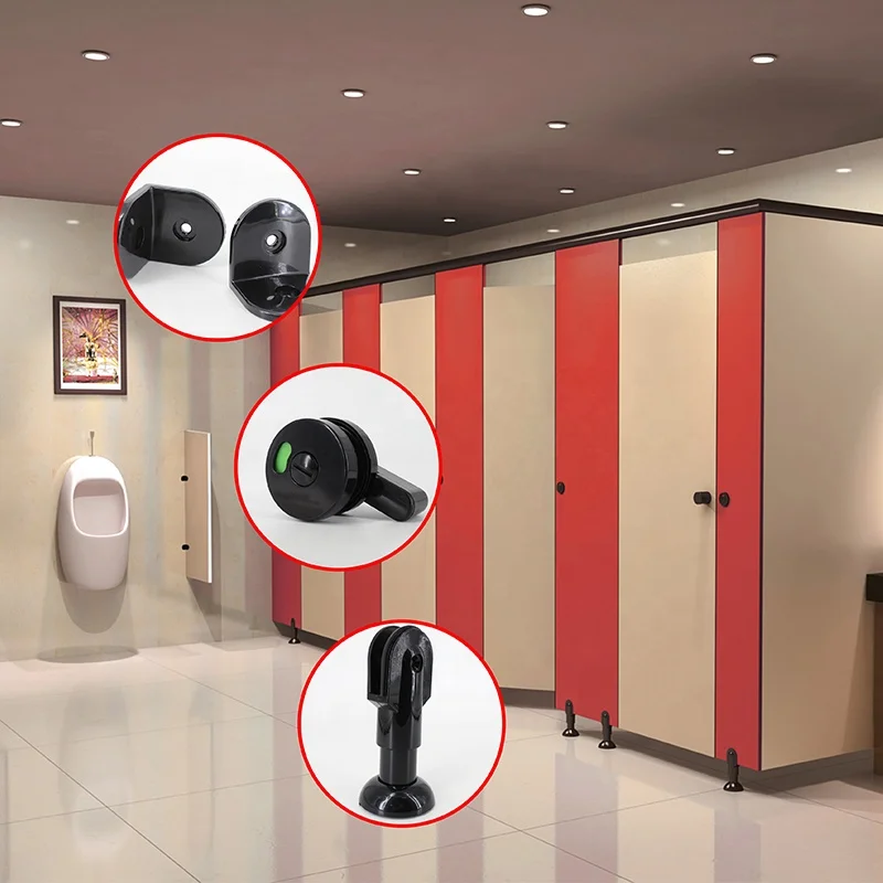 Modern Public Bathroom Toilet Door Partition Accessories