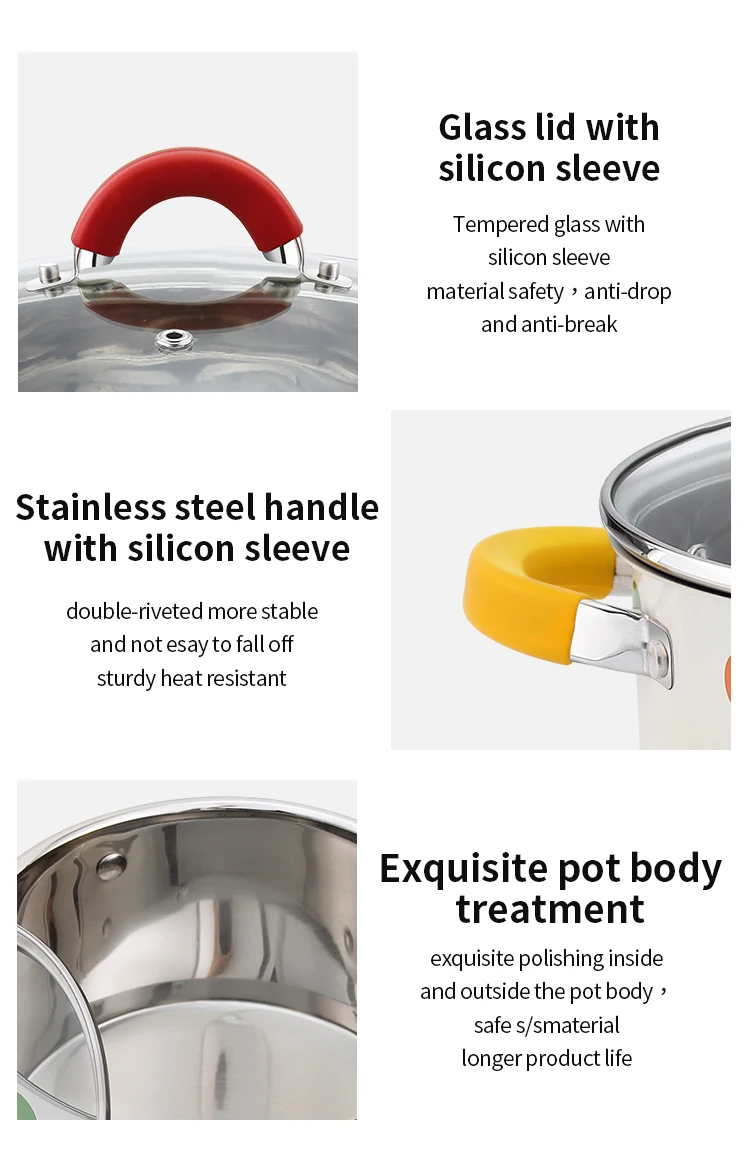 Panelas De Inox Glass Cooking Pots and Pans - Free Shipping