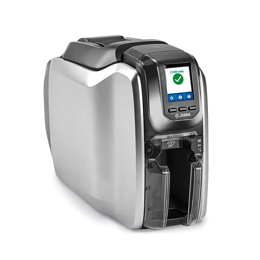 Zebra ZC300 PVC Card Printer - Single/Dual-Sided, 300DPI for ID & Badge ...