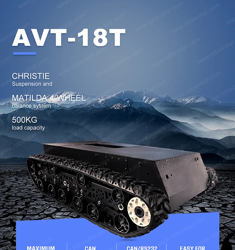 Rov Unmanned Rtk Navigation Crawler Inspection Robot Chassis Rubber ...