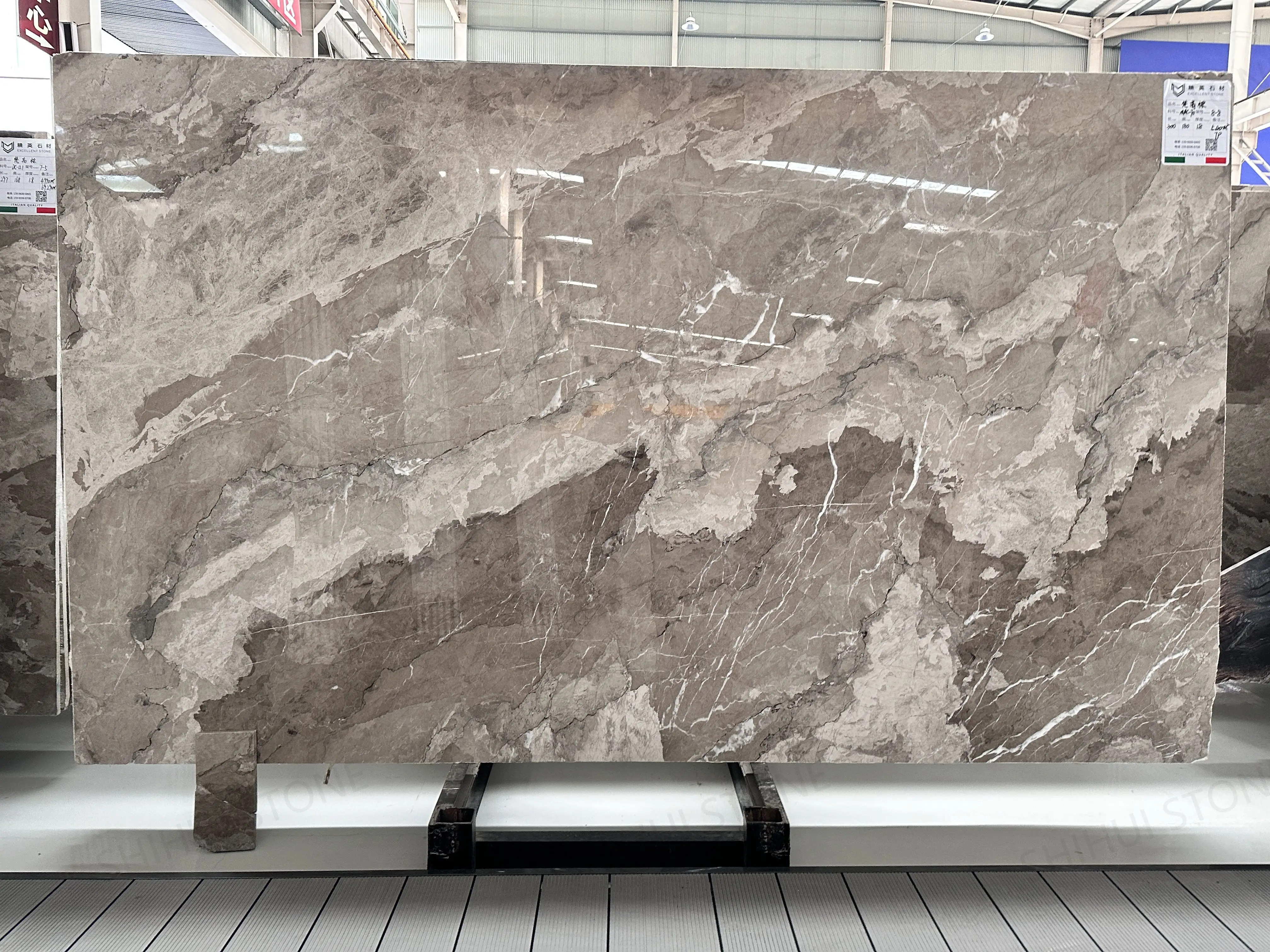 SHIHUI Natural Stone Da Vinci Marble Slabs Camouflage Marble Interior ...