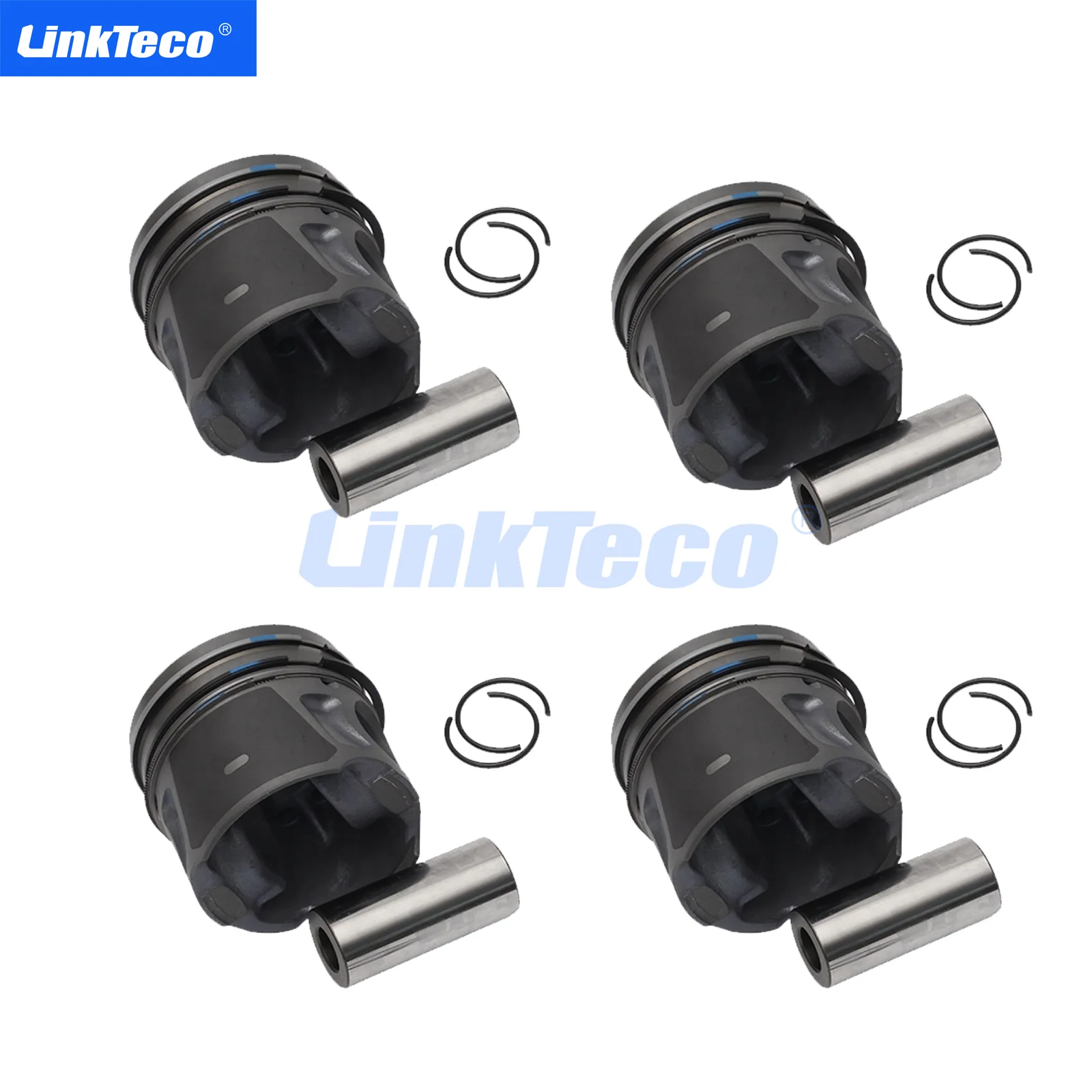 4pcs Pistons & Rings Kit Std For Ford Land Rover Jaguar Peugeot Citroen ...