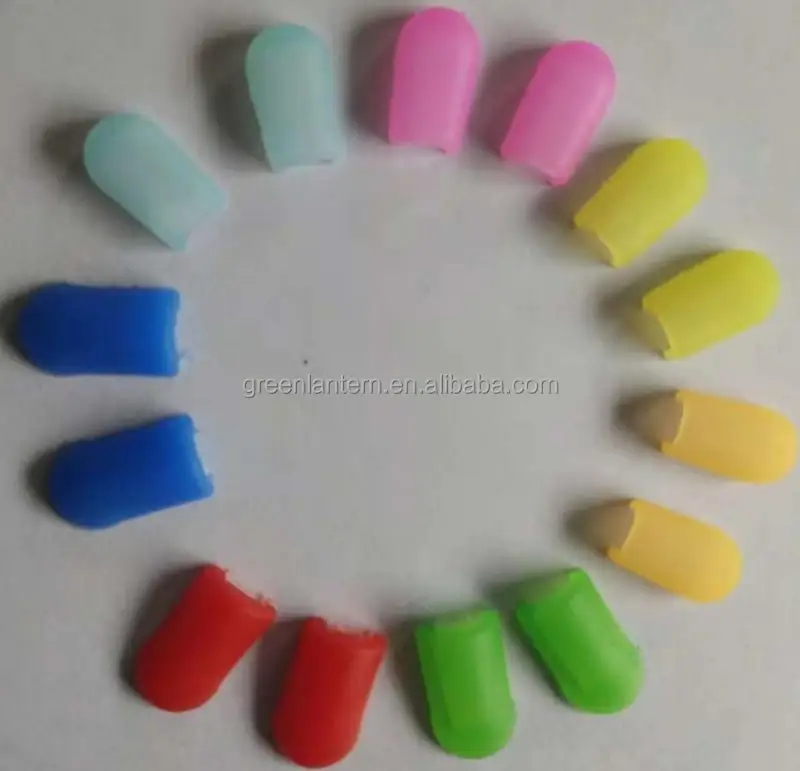 6mm 8mm Silicon End-Caps for LED Neon Ribbons - Clear & Colored