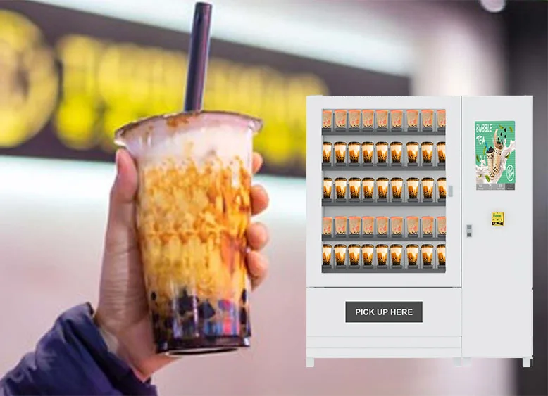 Elevator Vending Machine Drink Bubble Tea Vending Machine for Shopping ...