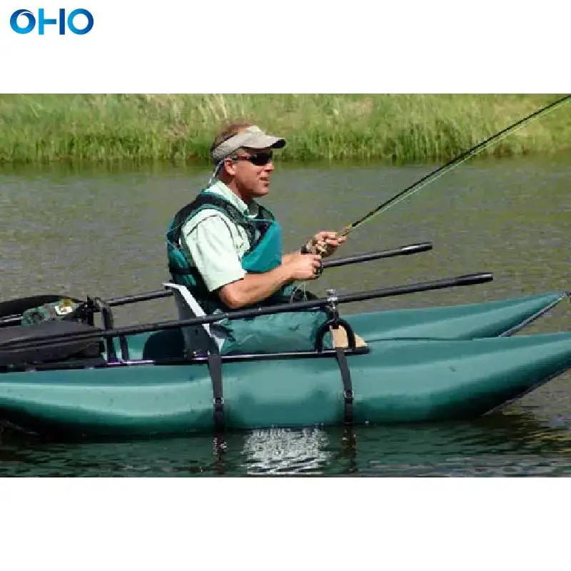 OHO Inflatable Pontoon Fishing Boat - Durable & Customizable