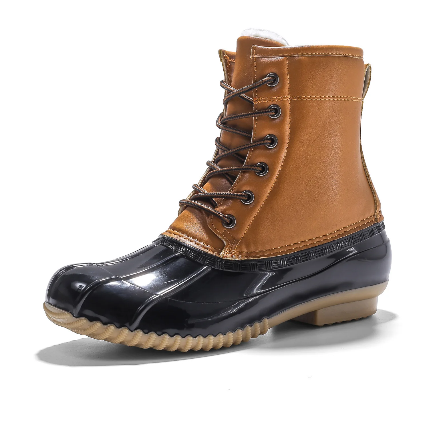 New Products Colorful Winter Leather Upper Rubber Bottom Boots - Buy ...