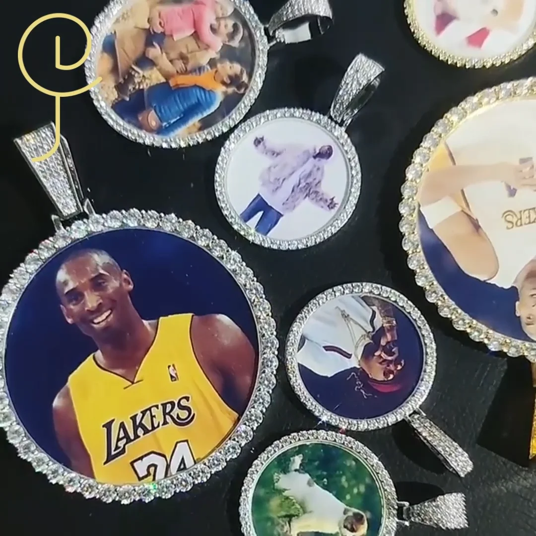 Excellent Jewelry Custom Hip Hop Necklace Blanks Bling Cz Iced Out Diy ...