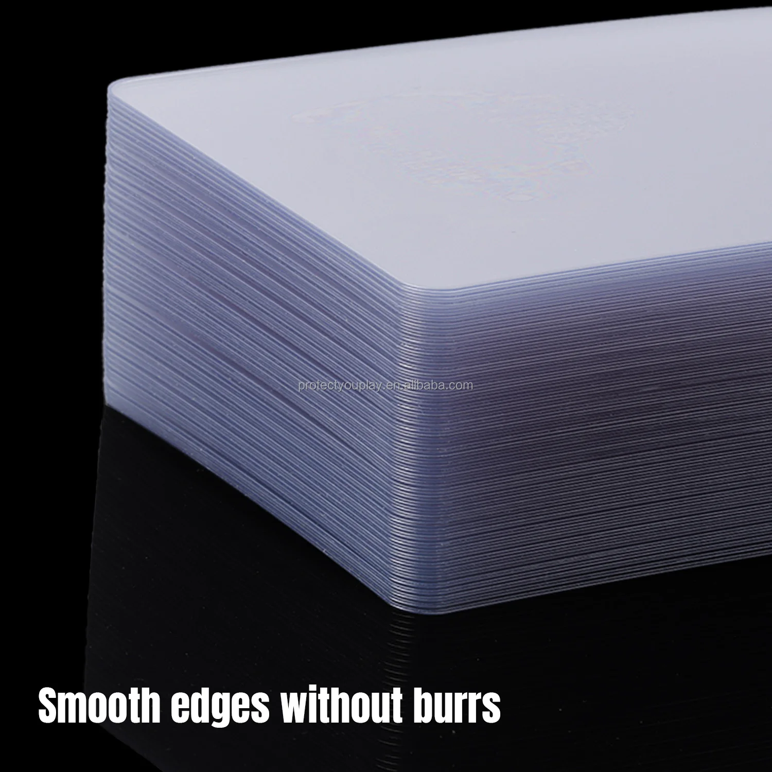 Custom LOGO Transparent Clear PVC Card Sleeves for Trading