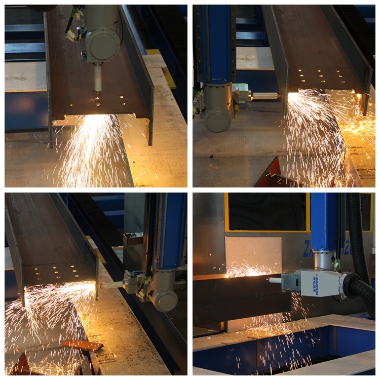 Laser H Beam Hole Cnc Cutting Drilling Machine For For Steel ...