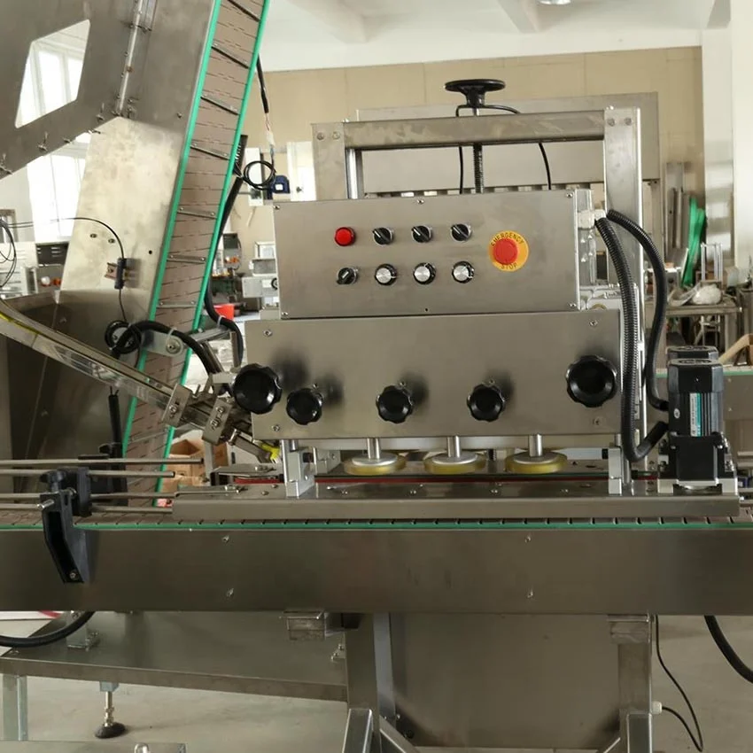 Professional Capping Machine Manufacturer in Line Flip Top Lids Tighten ...