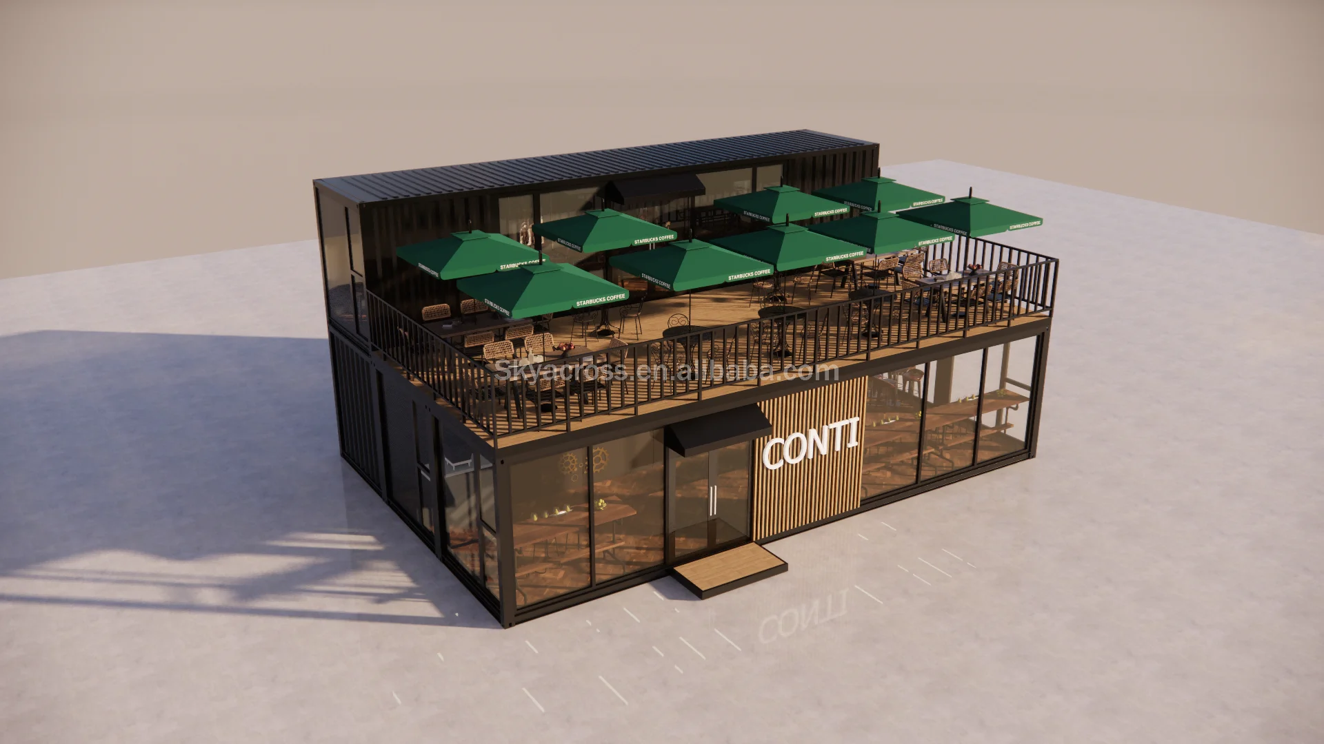 Modular Shipping Container Restaurant - 40ft Container