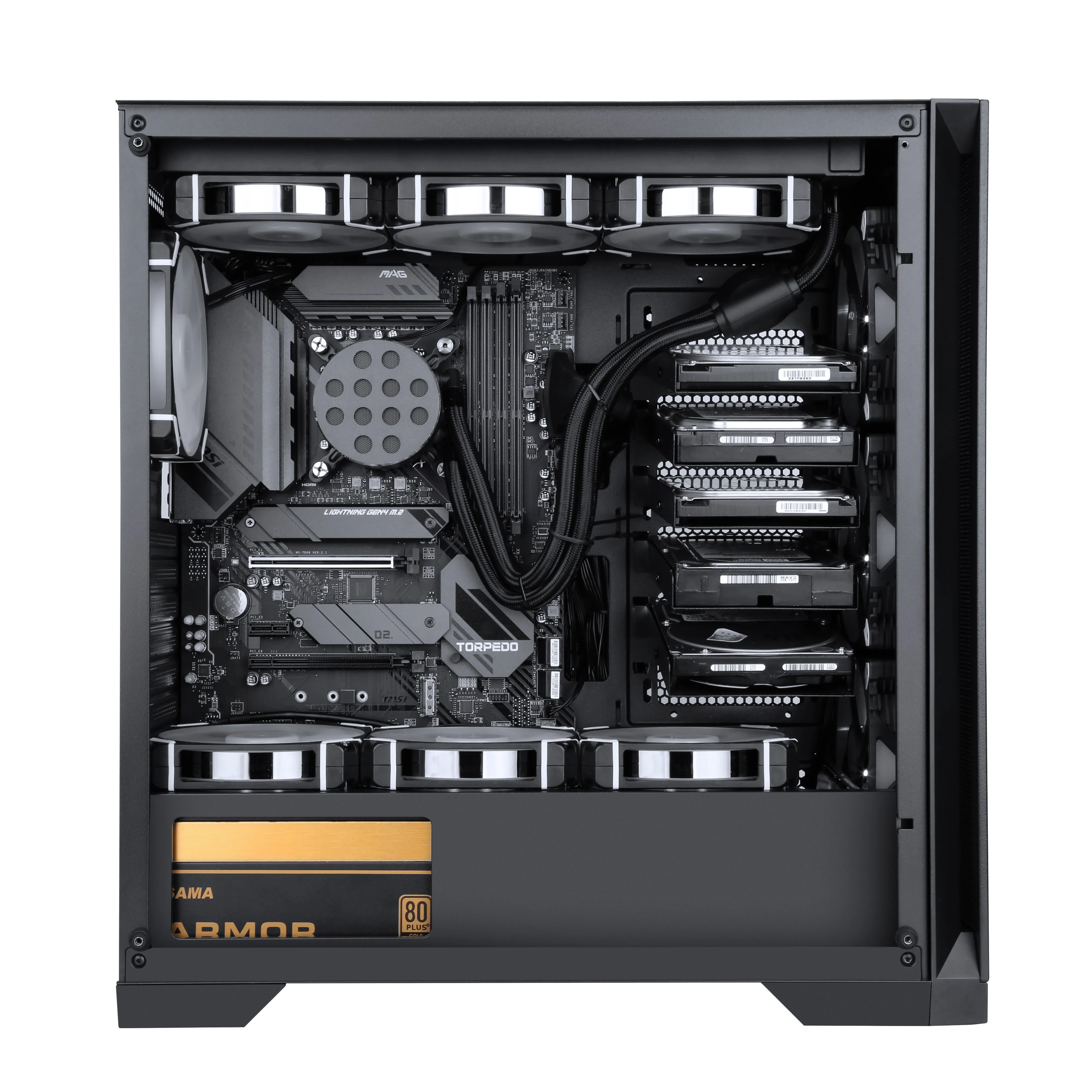 SAMA Mesh Front Panel PC Case - Gaming & Multiple Installations