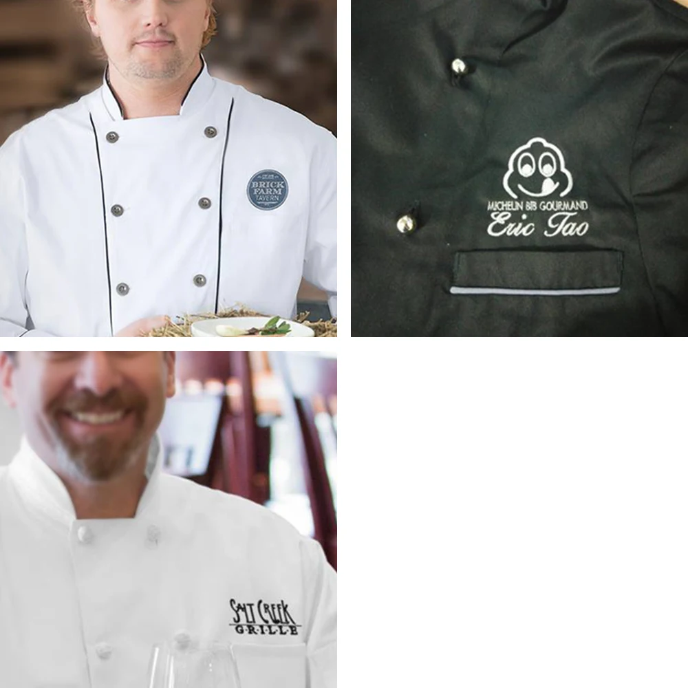 Personalized Customized Chef Jacket Hotel Kitchen Restaurant Chef Coat ...