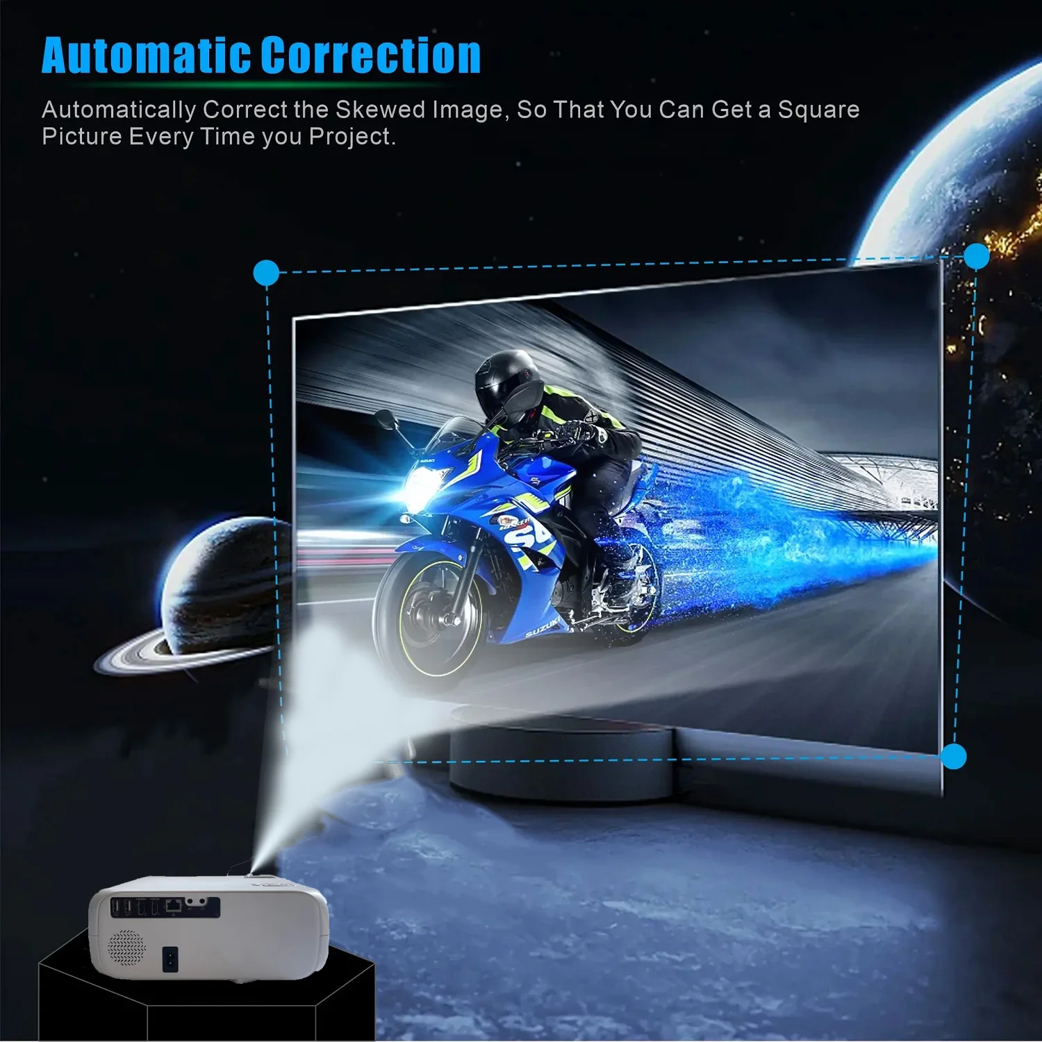 Q5 HD Cinema Smart Projector Beamer 4k Proyector Home Theater Portable LED LCD Projector 4K Home ...