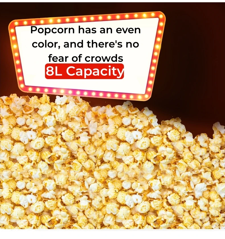 New Design Automatic Popcorn Machine Commercial Electric Kettle Popcorn ...