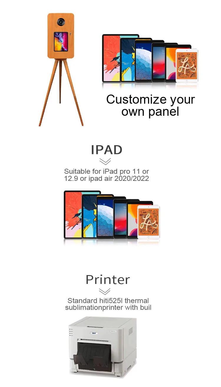 Photobooth 2024 Selfie Photo Kiosk Station Portable Photo Kiosk with ...