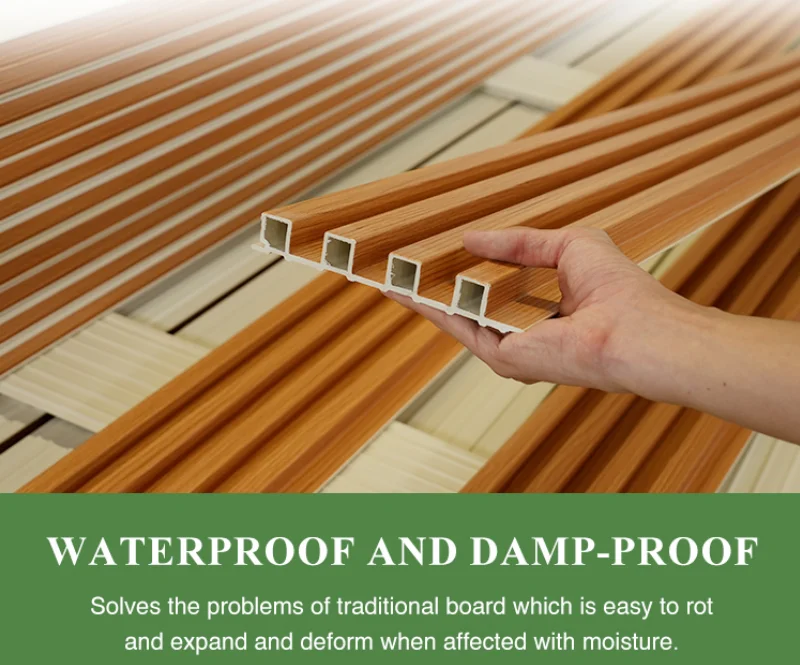 New Color Wpc Wall Panel Pvc Wood Plastic Composite Exterior Wall ...