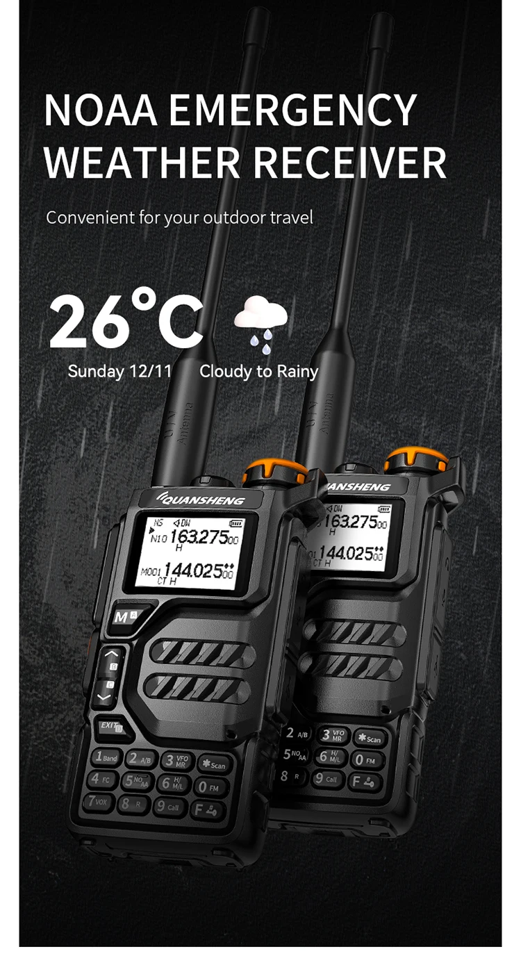 QUANSHENG UV-K5 Ham Club Use Amateur Radio Dual Band 5W Walkie Talkie ...