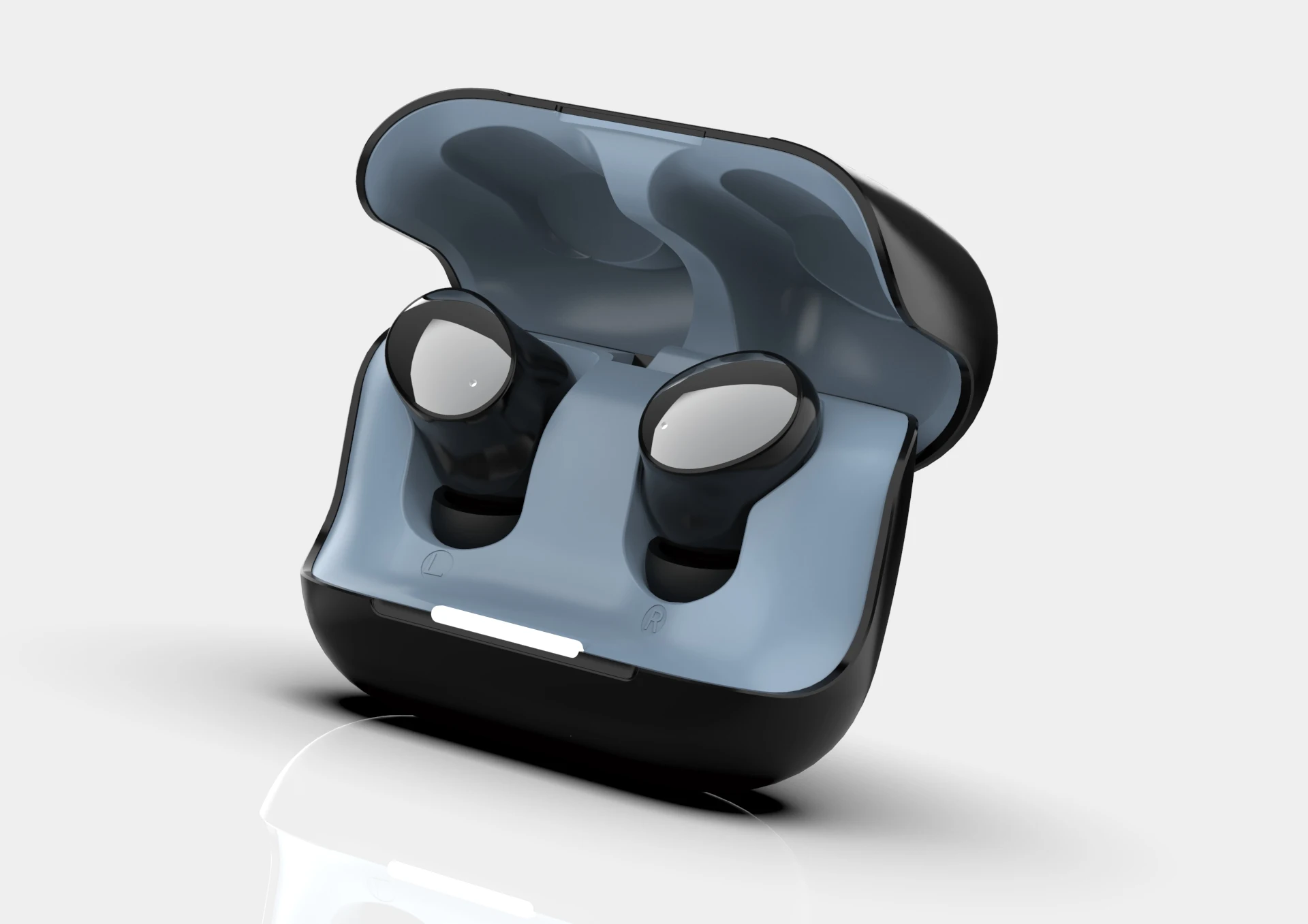 Hot Selling Leather Texture Charge Box Tws Earbuds with Good Suound ...