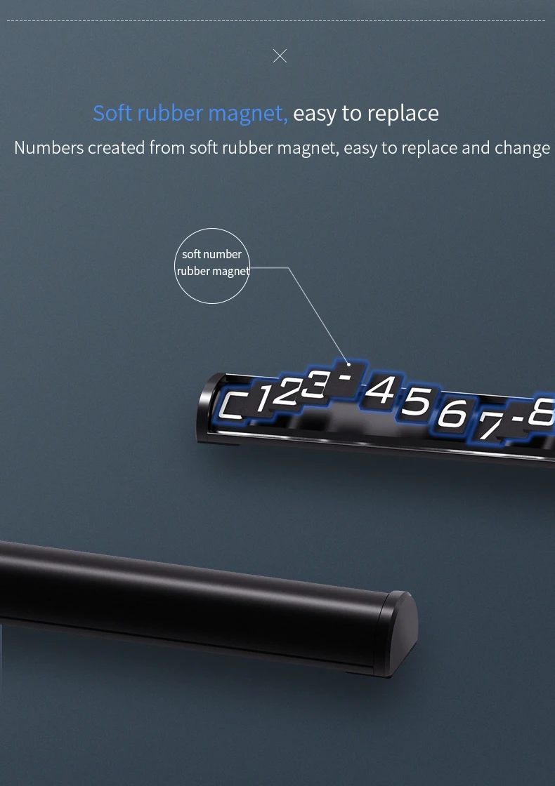 Aluminum Alloy Paste Glass Car Number Plate Hidden Temporary Car ...