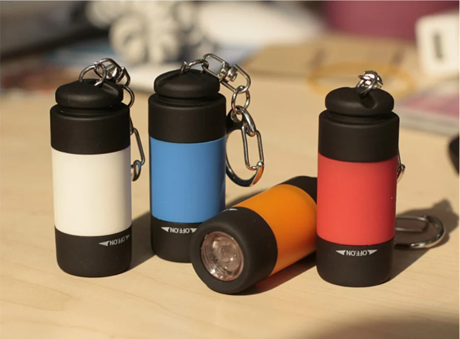 Colorful Promotional Gift Flashlight Key Ring Led Torch Usb ...