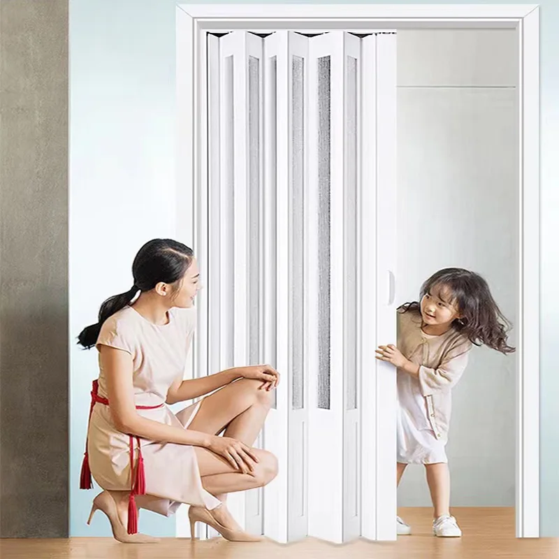 Pvc Accordion Partition Wall Doors Toilet Interior Folding Sliding Pvc ...
