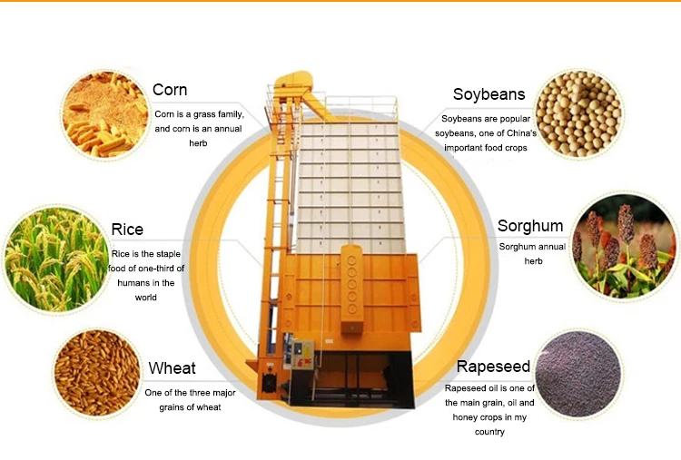 Rice Sorghum Vertical Dryer Rice Wheat Drying Machinery Grain Drying ...