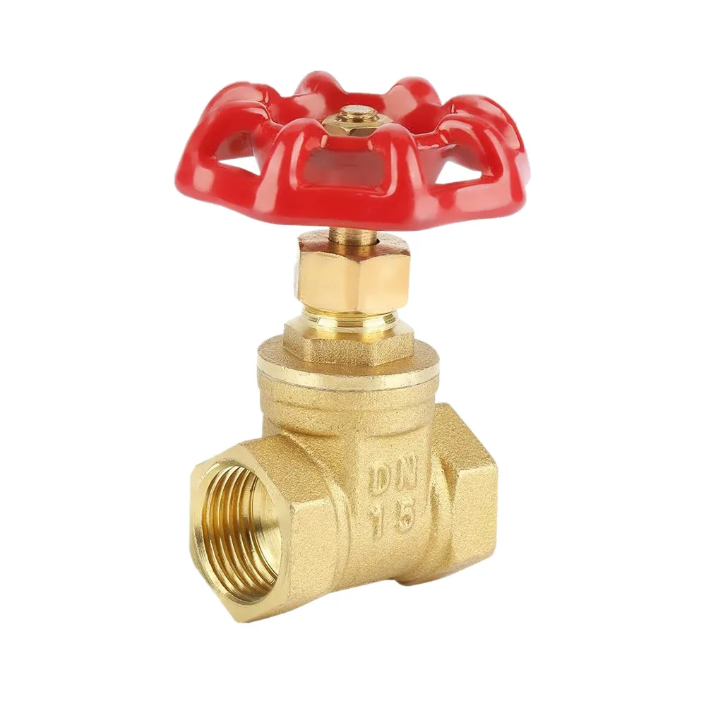 Brass Gate Valve Sluice Valve Dn15 G1/2 Two Directions Knob Type Sluice ...