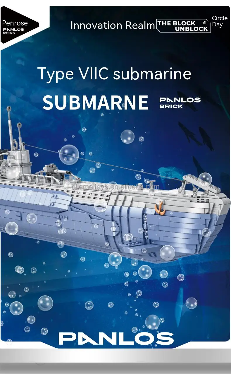 Panlos 628008 Ww2 German Karl Heavy Railway Gun Weapons Building Blocks ...