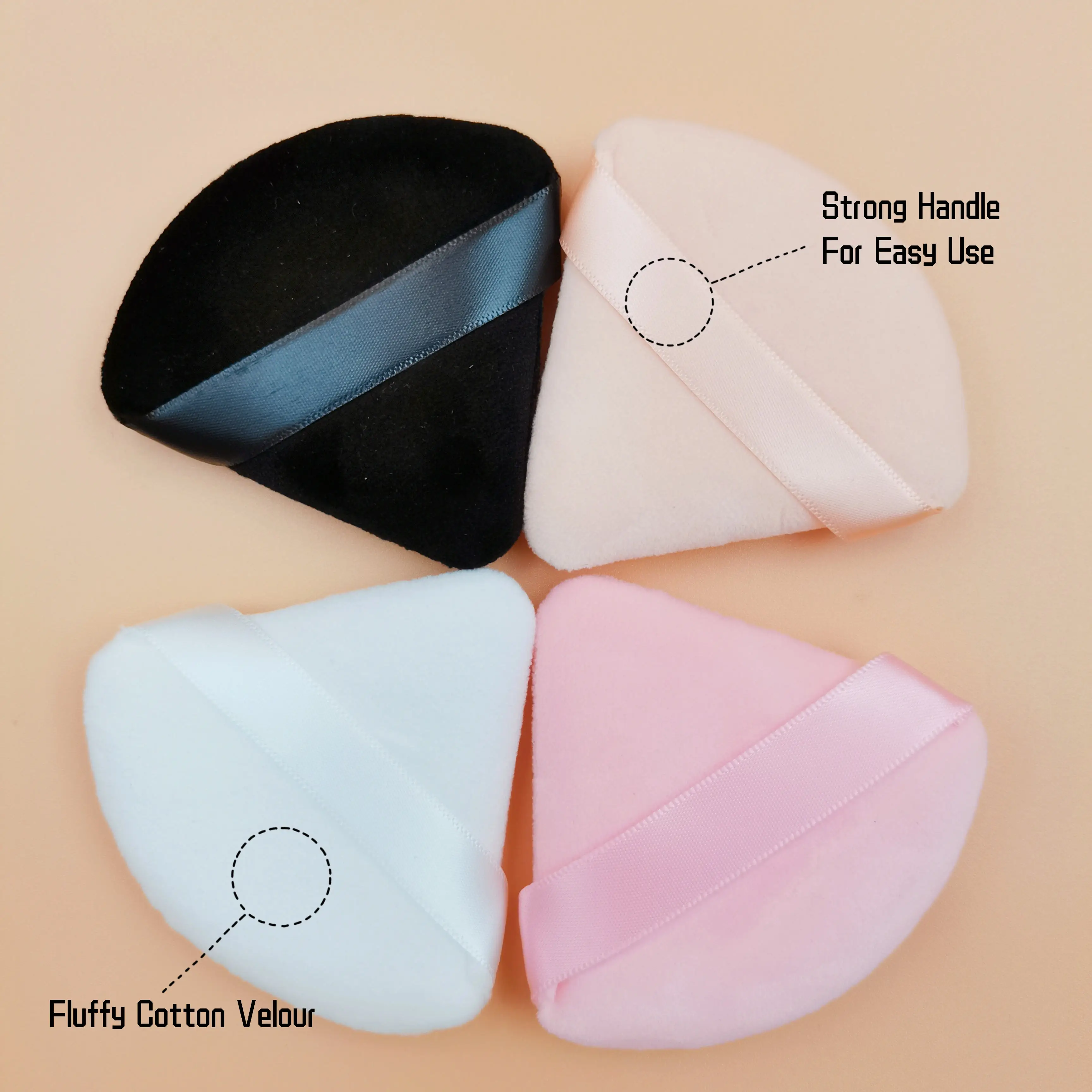 Wholesale Powder Puff Triangle Cosmetic Makeup - Soft & Thick