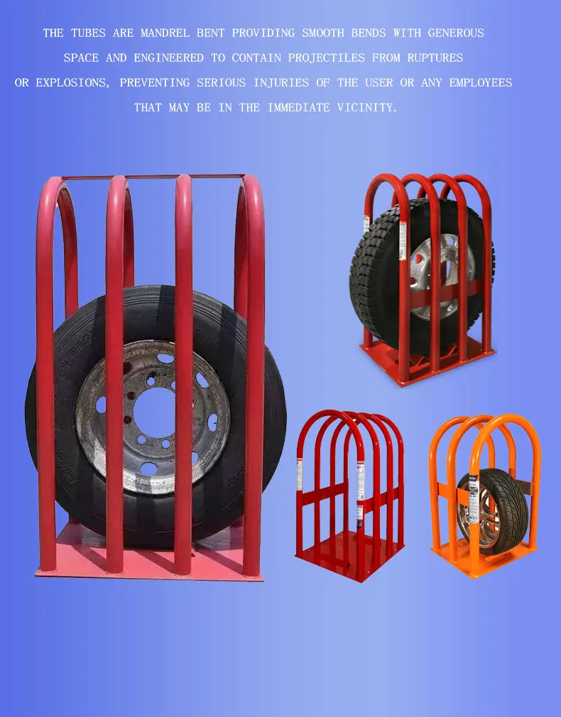 Heavy Truck 5-bar Tire Tyre Safety Inflator Cage for the Service Truck ...