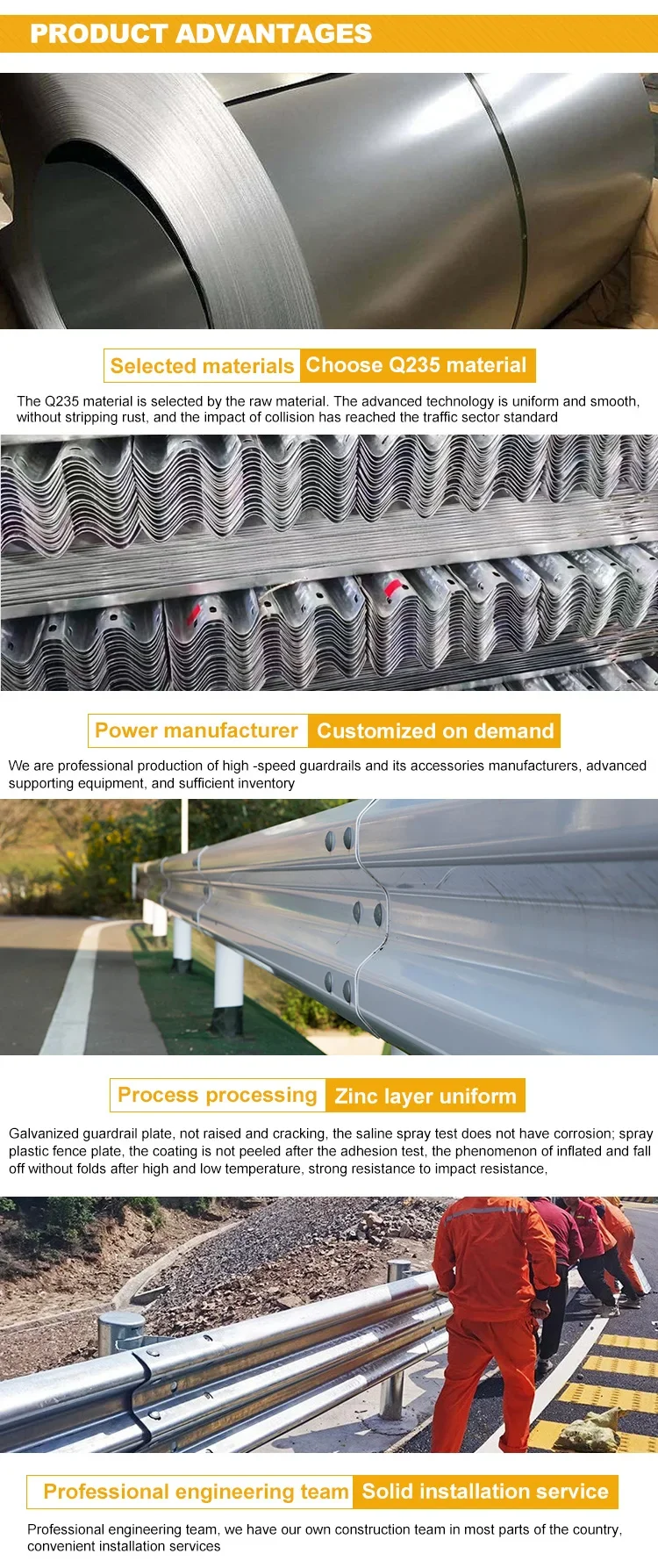 Philippines Three-beam Speed Tri Metal Tri Flex Beam Highway Steel W ...