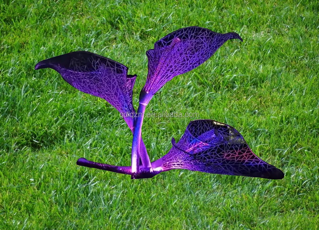 Luminous Sculpture Outdoor Luminous Flower Sculpture Customizable ...