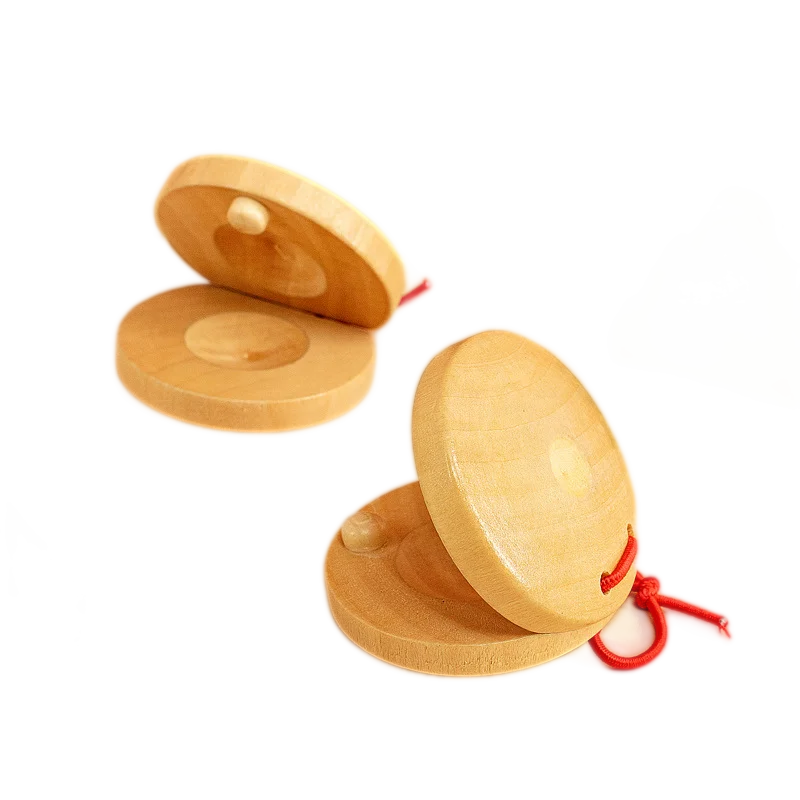 Kids Musical Instruments Wooden Castanets Factory Price Children ...