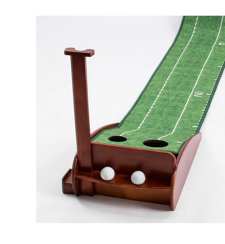 HOW TRUE Indoor Putting Training Aids Portable Solid Wood Golf Putting ...