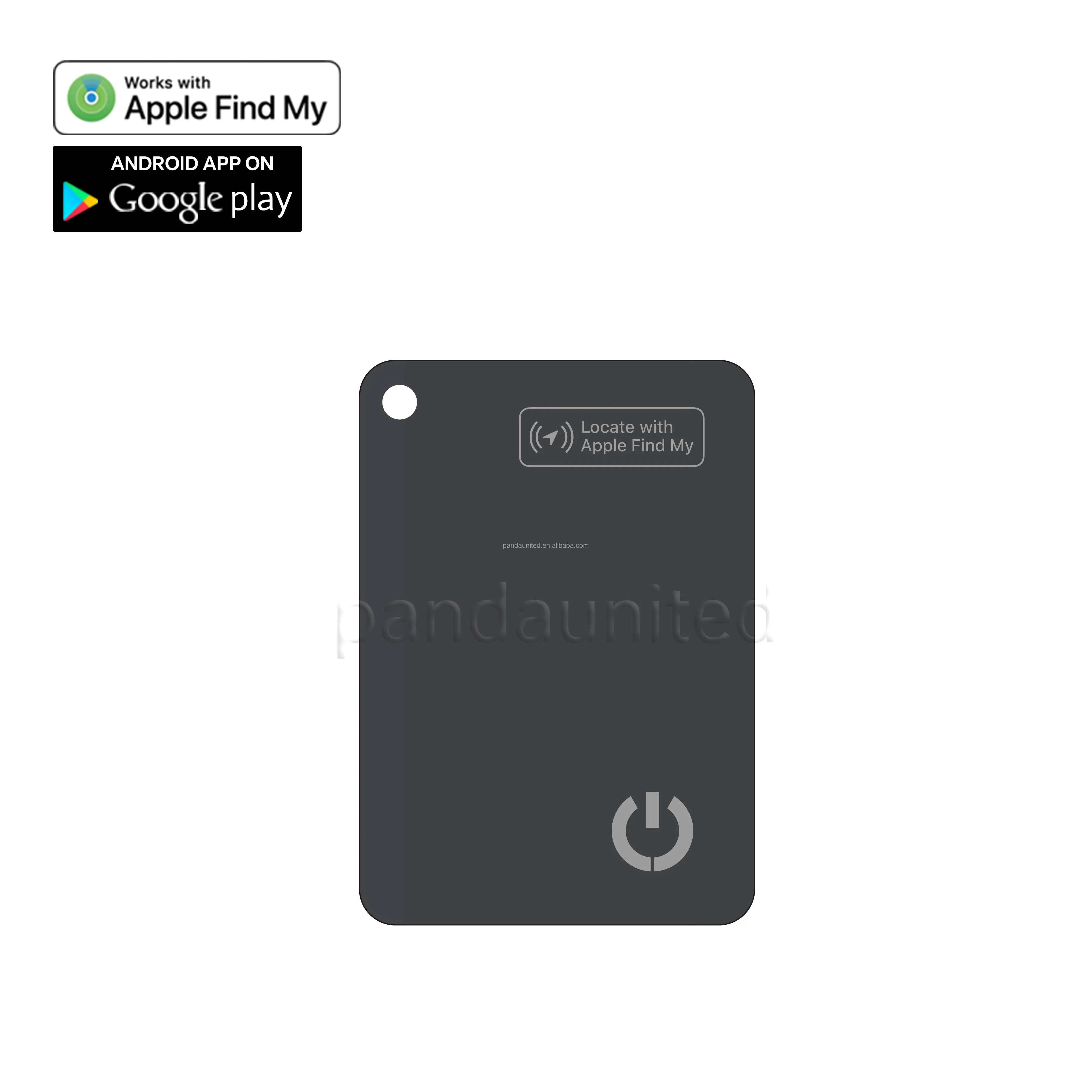 Mini Portable Anti-lost Tracker Air Card Tag Locator Wireless Charge ...