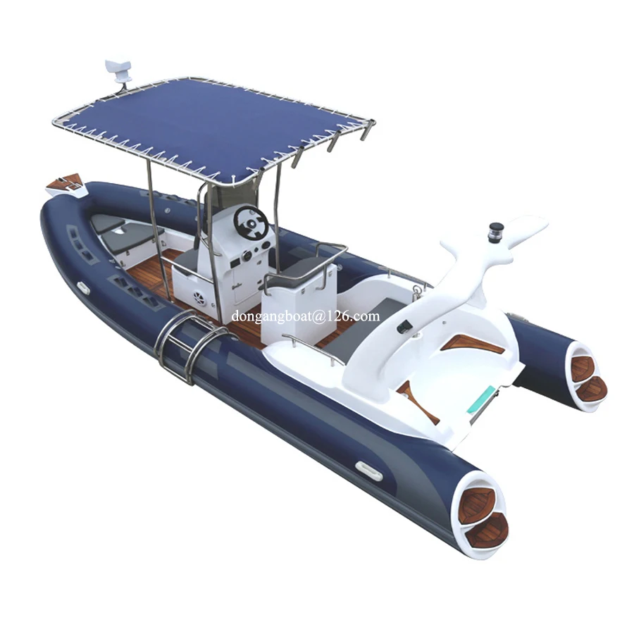 19ft Pvc Motorized Inflatable Luxury Speed Boat With Steering Wheel ...