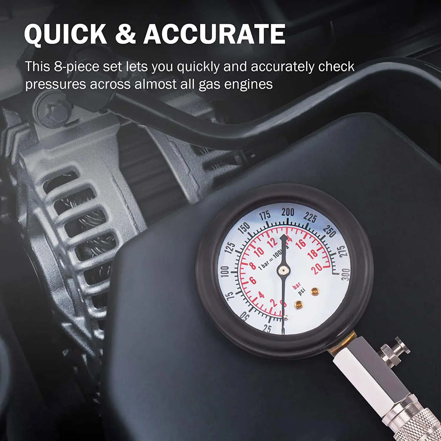 Professional Automotive Tool - Cylinder Compression Test Kit