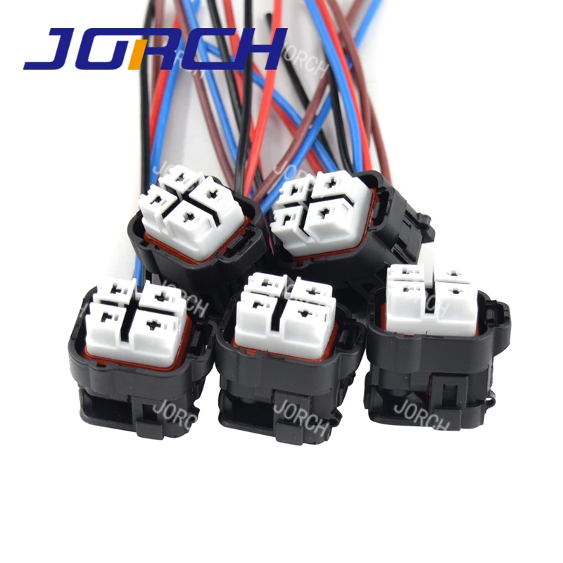 4 Pin Female Cable Connector Waterproof Auto Wire Harness Connector DJ70421Y-2.2-21 6195-0315 ...