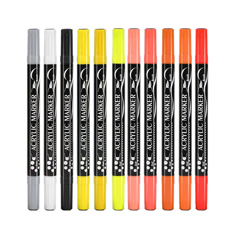Artist's Choice Dual-Tip 12 24 36 Color Fade-Resistant Acrylic Marker ...