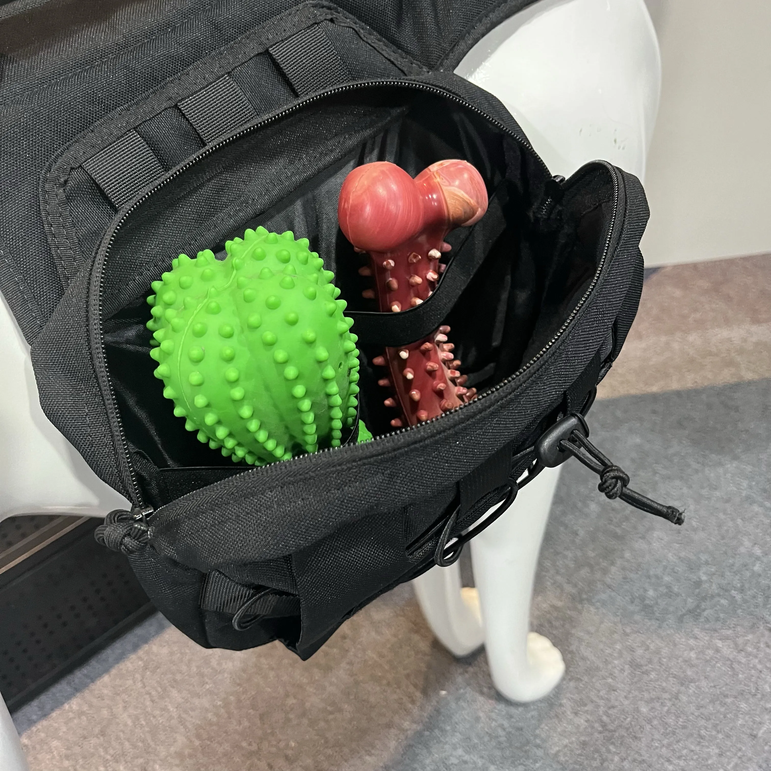 Tactical Dog Backpack Two Sides Pouch Bag Loading Bowl Dog Harness For ...