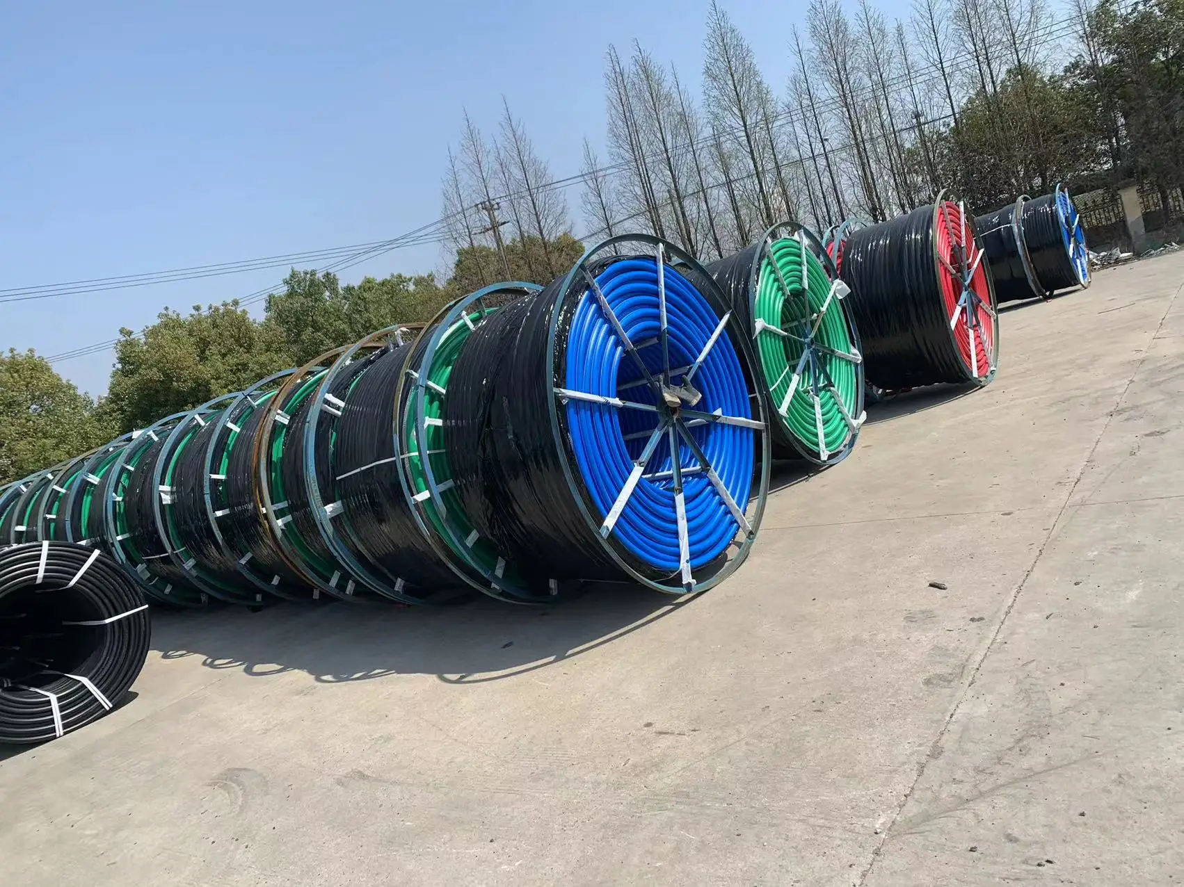 Hdpe Microduct Bundle 7 Way 14/10mm Direct Bury For Air Blowing Fiber ...