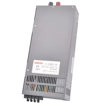Mwish S-1500-24 Switching Power Supply 12v 24v 36v 48v Led Driver 30a ...