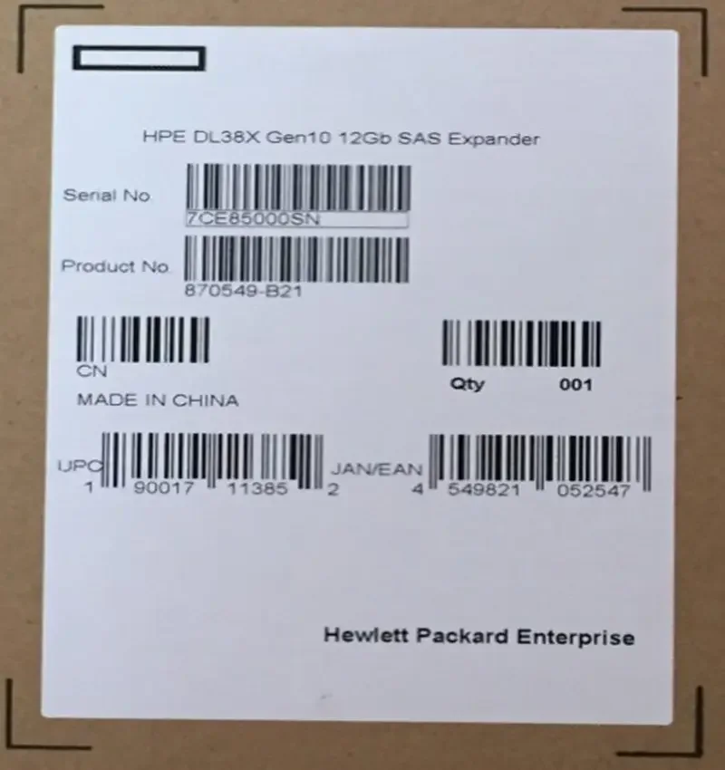 Wholesale Price 870549-b21 Dl38x Gen10 12gb Sas Expander Card Kit With ...