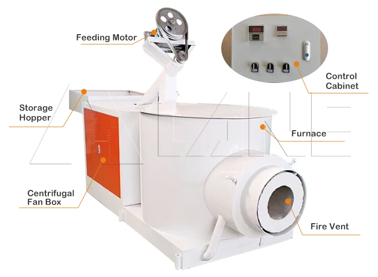 LANE Industrial Biomass Wood Pellet Burner Chicken Coop Heating Sawdust ...