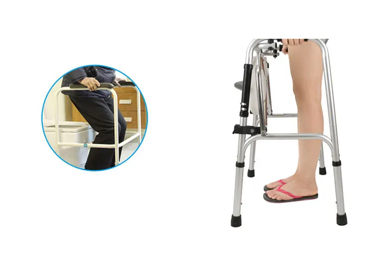 Adjustable Portable Rehabilitation Handicapped Walker for the Disabled