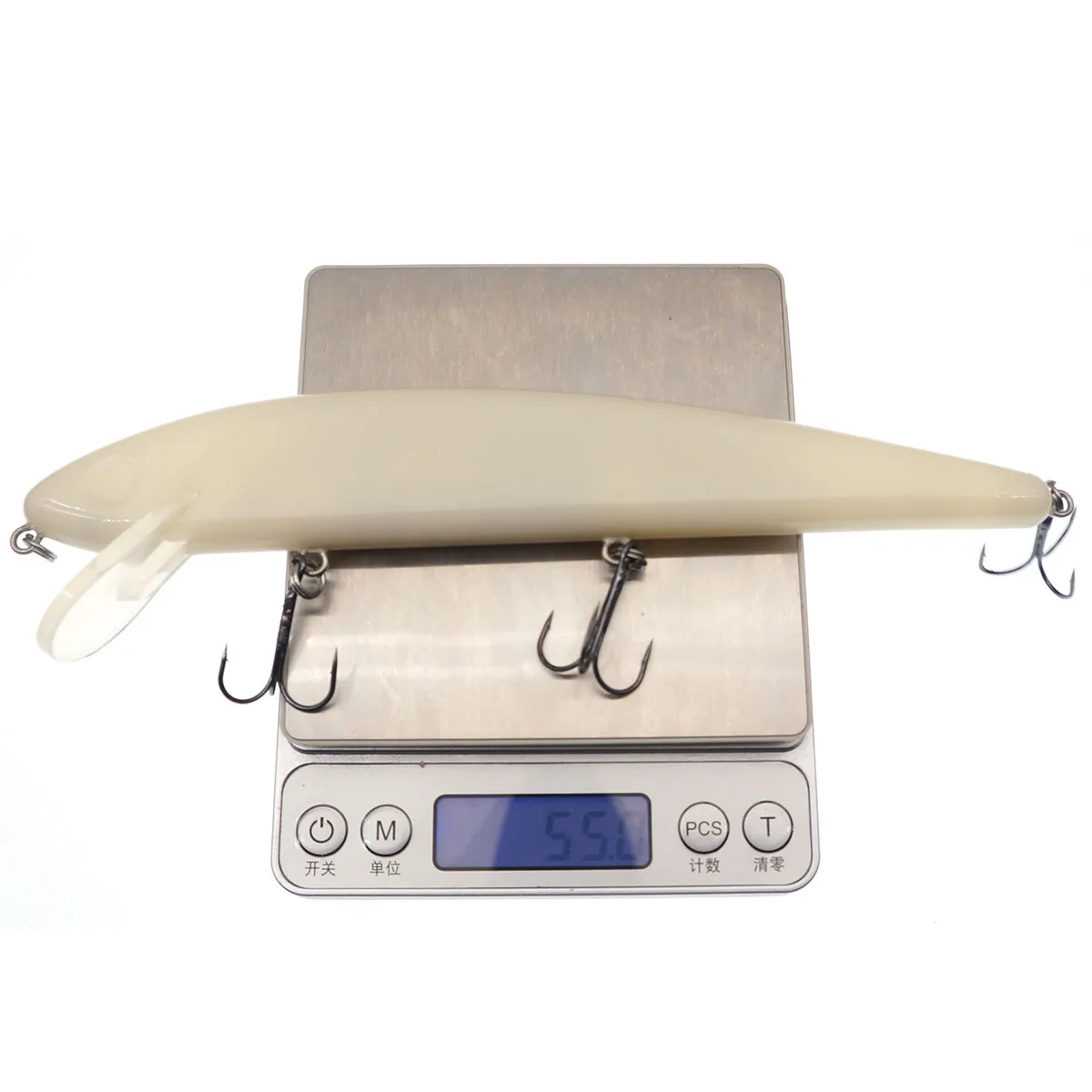 Unprinted 8" Musky Fishing Lure With 3d Eyes & Strong Hooks Odm