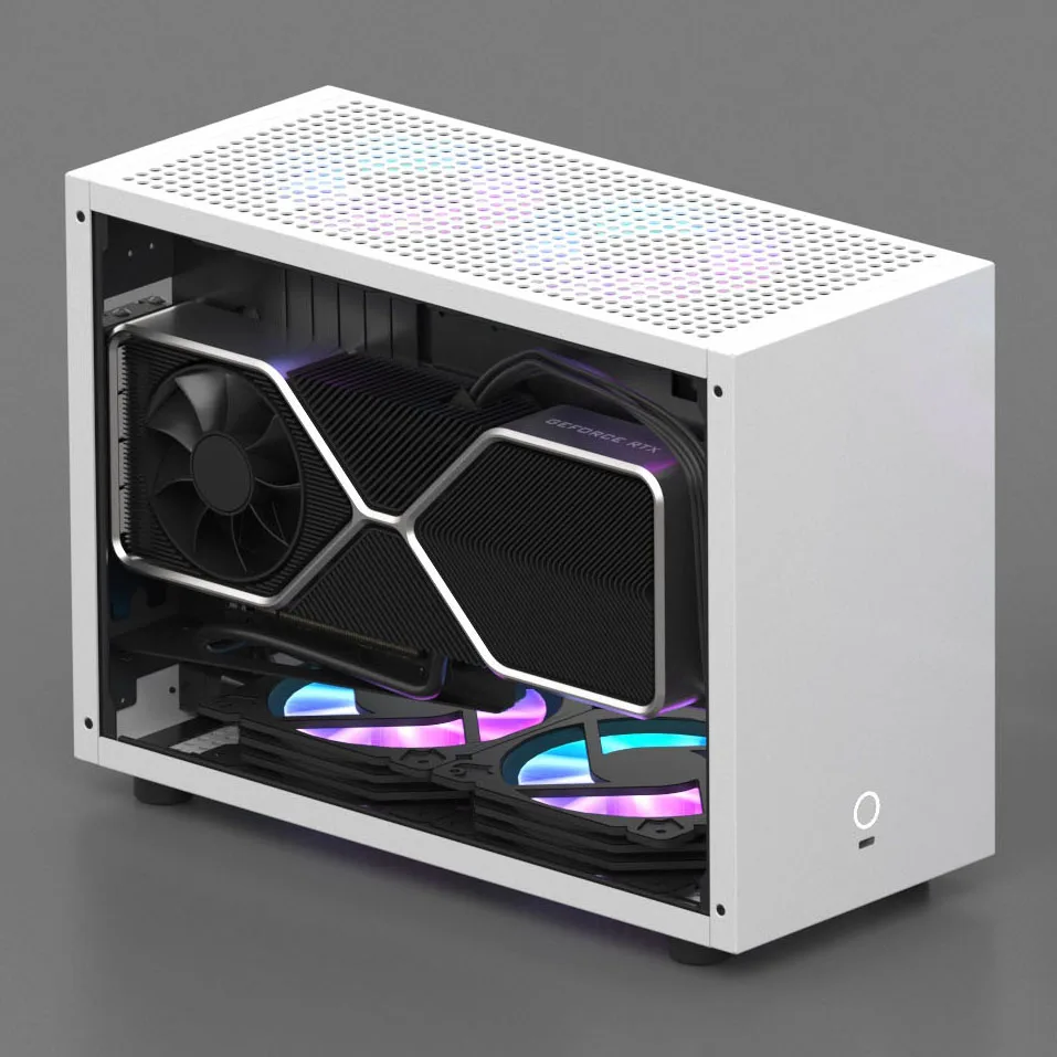 Spcc Black White Mini Itx Computer Case Mini Tower Pc Gaming Sff Case ...