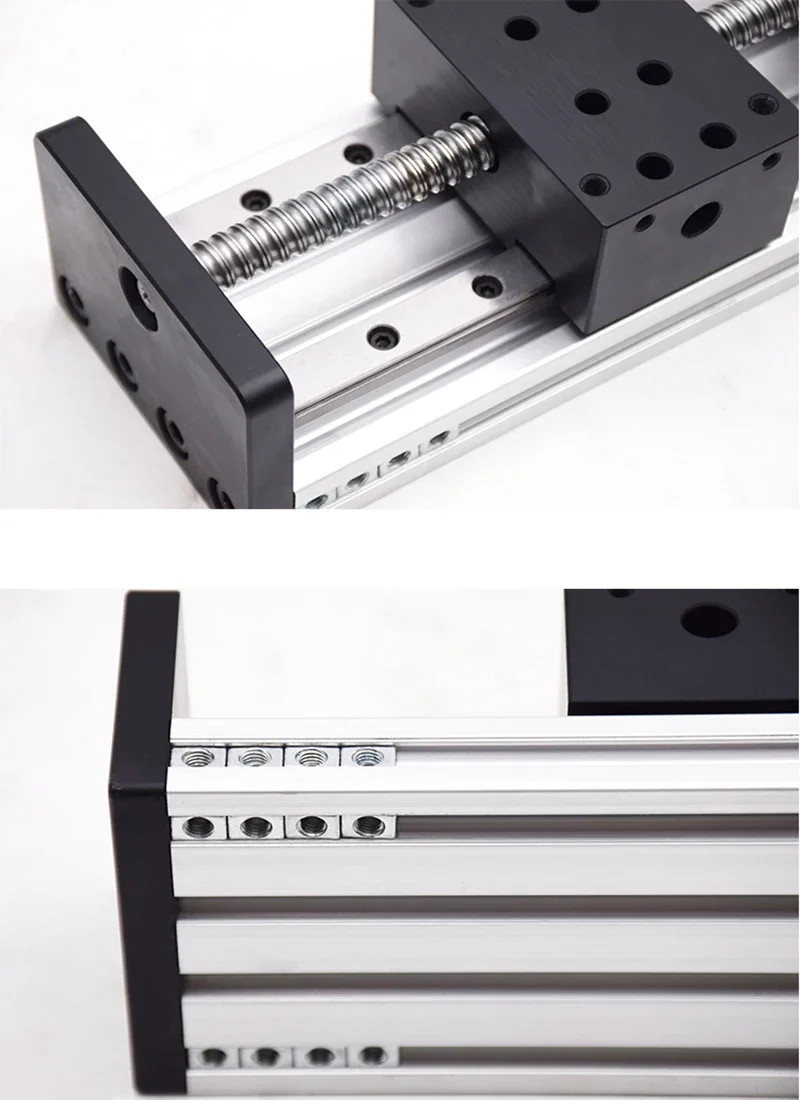 CNC Linear Square Linear Guide Rail Ball Screw Platform 100-500mm ...