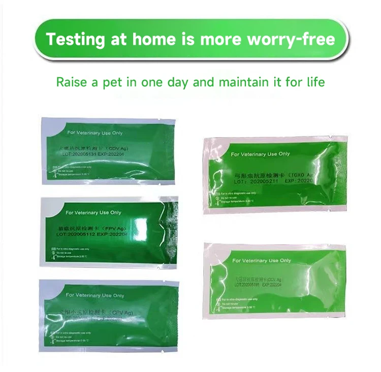 Canine Disease Diagnosis Cpv/ccv/giardia Triple Test Dog Rapid Test Kit ...